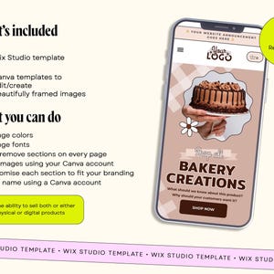 Bakery Website, Website Template, Wix Studio, Baking Website, Wix ...