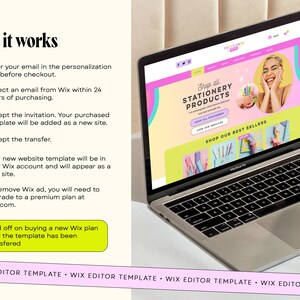 Bright Rainbow Wix Website Template: Bold Design - Etsy