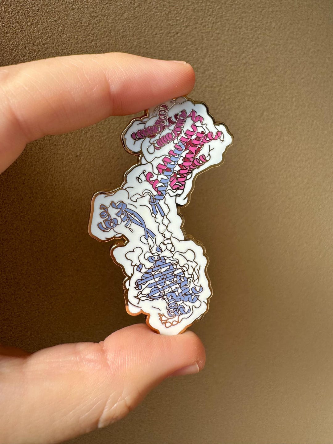 Structural Biology Enamel Pin: Protein Science STEM Jewelry (60mmx43 ...