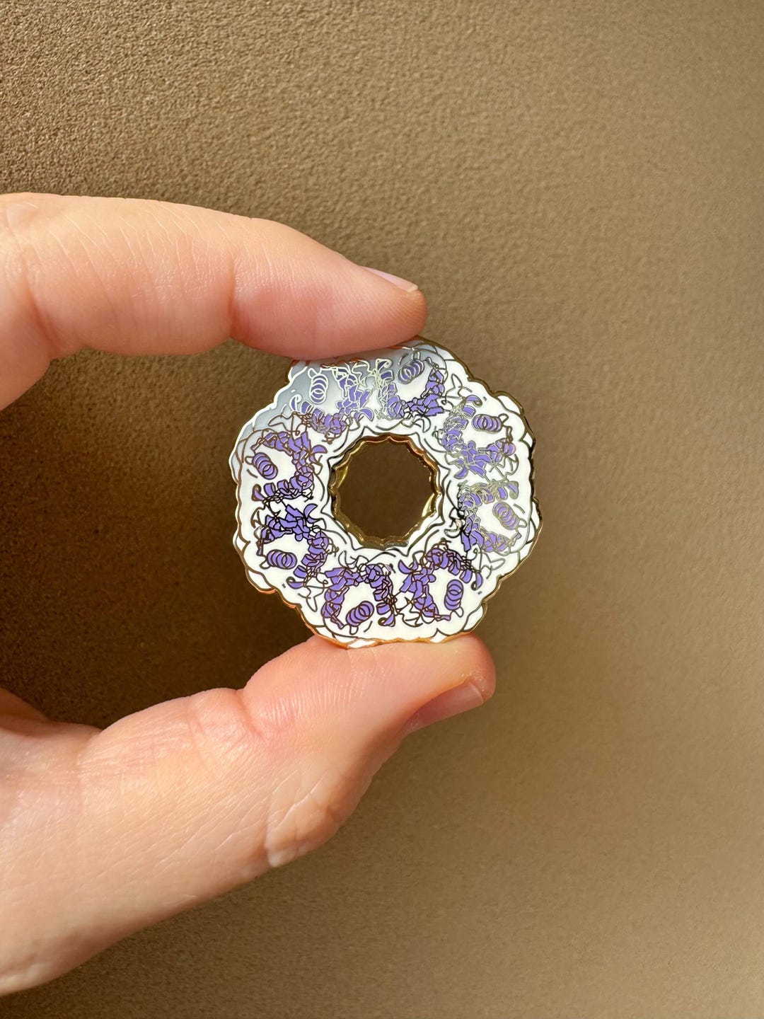Protein Structure Enamel Pin: Molecular Science Jewelry, STEM Gift - Etsy
