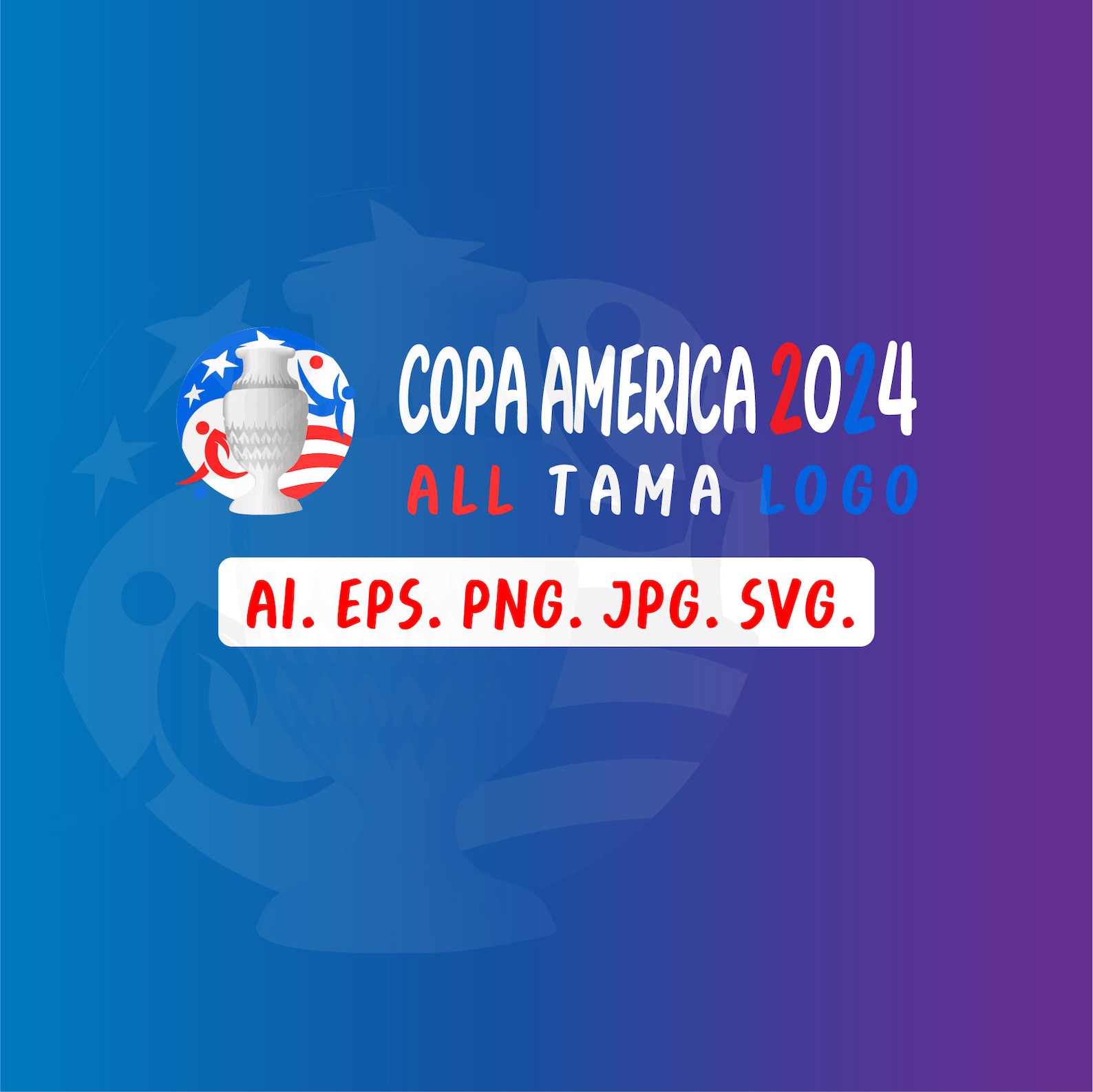 Copa América 2024 Team Logo complete / PNG / Ai / SVG / EPS Cricut ...
