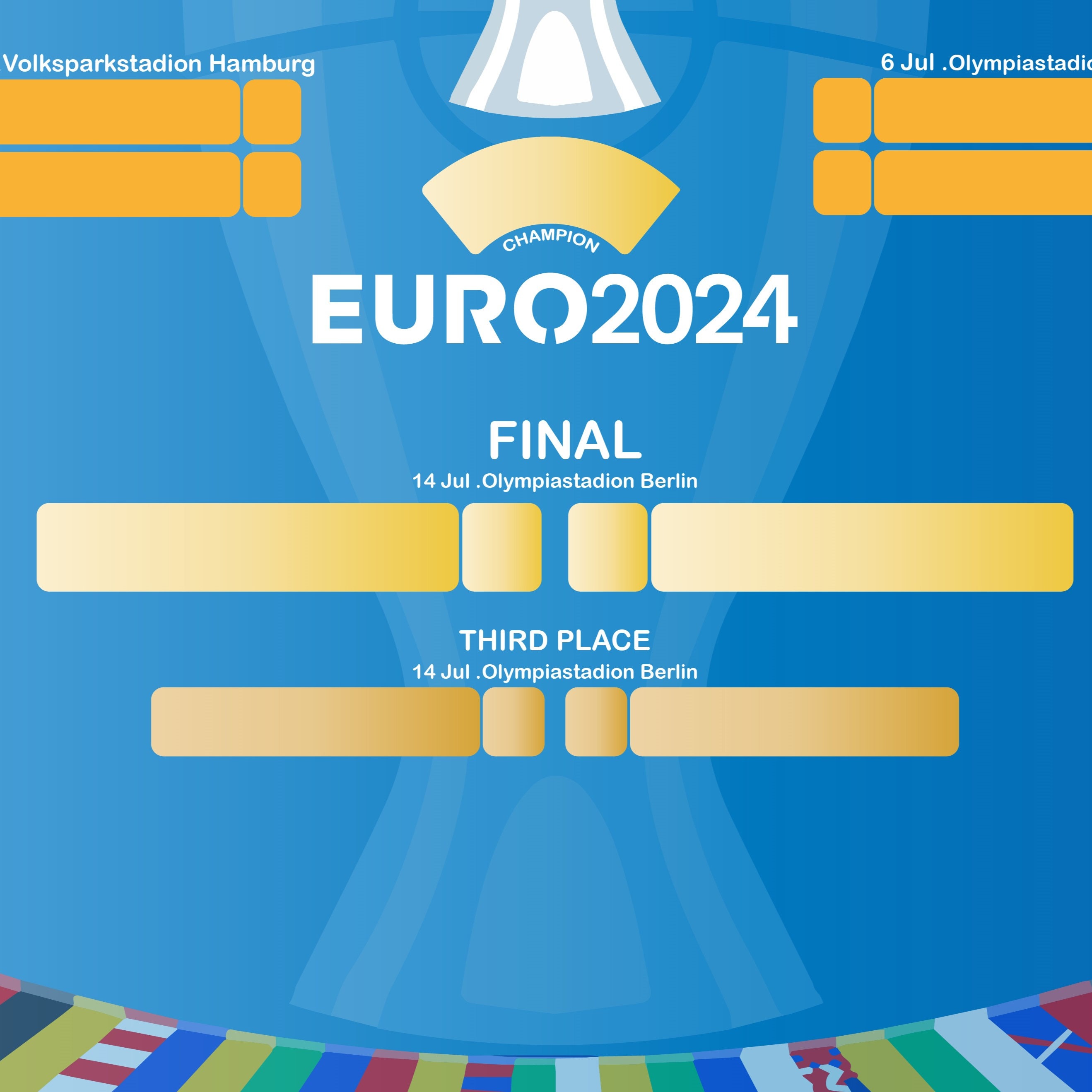 UEFA Euro 2024 Germany Wallchart , Schedule & Calendar , Printed ...