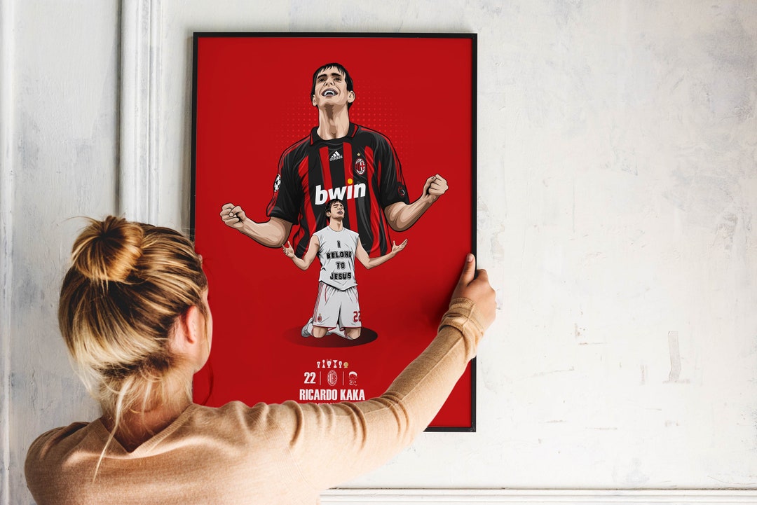 Kaka, Kaka Poster ,vector Style ,soccer Art Print, Football Poster, AC ...