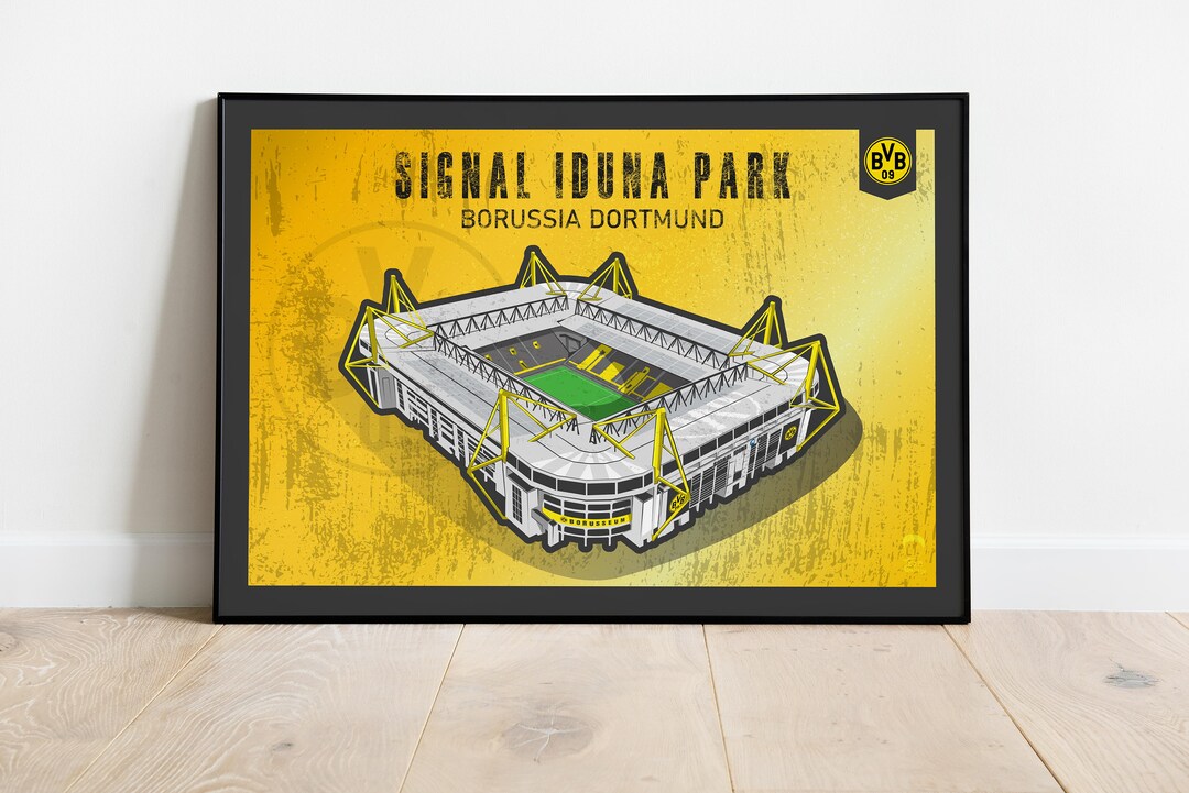 Borussia Dortmund, Westfalenstadion ,signal Iduna Park, Stadium, Print ...