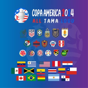 Copa América 2024 Team Logo complete / PNG / Ai / SVG / EPS Cricut ...