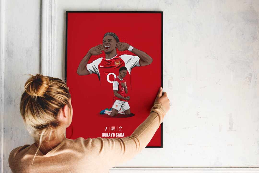 Bukayo Saka Poster ,bukayo Saka, Vector Style ,soccer Art Print ...