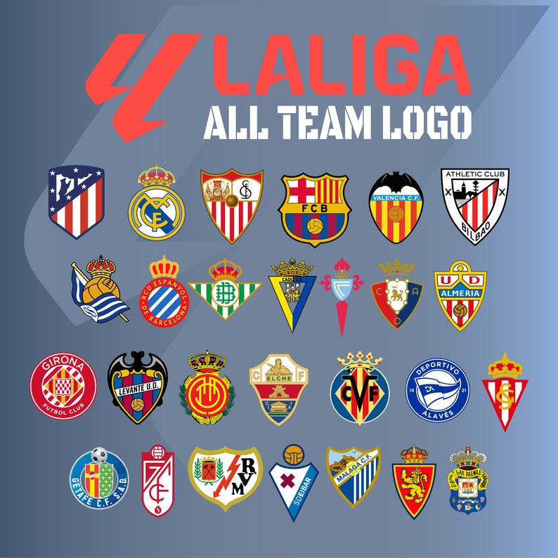 La Liga Team Logo complete / PNG / Ai / SVG / EPS Cricut & Silhouette ...