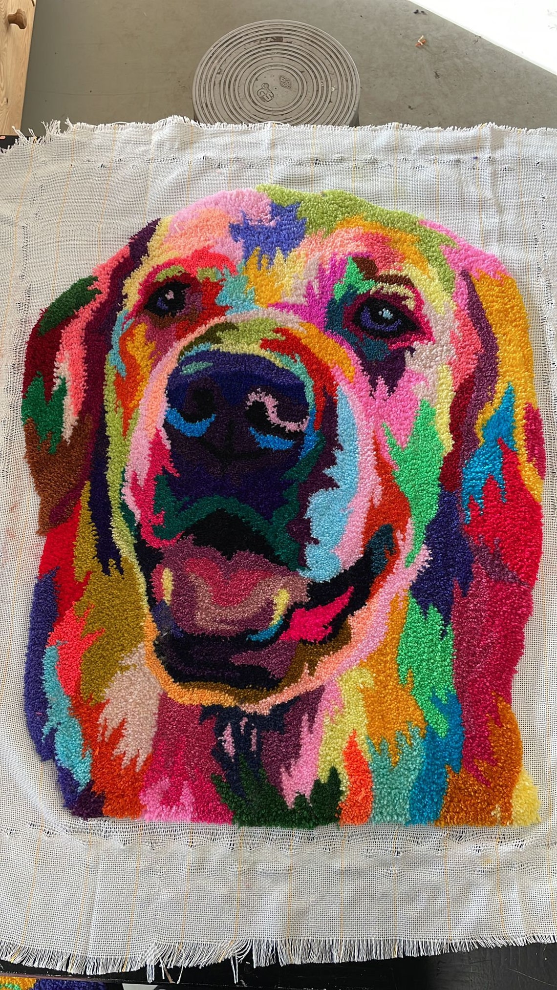 Tufting Rug Golden Retriever - Etsy