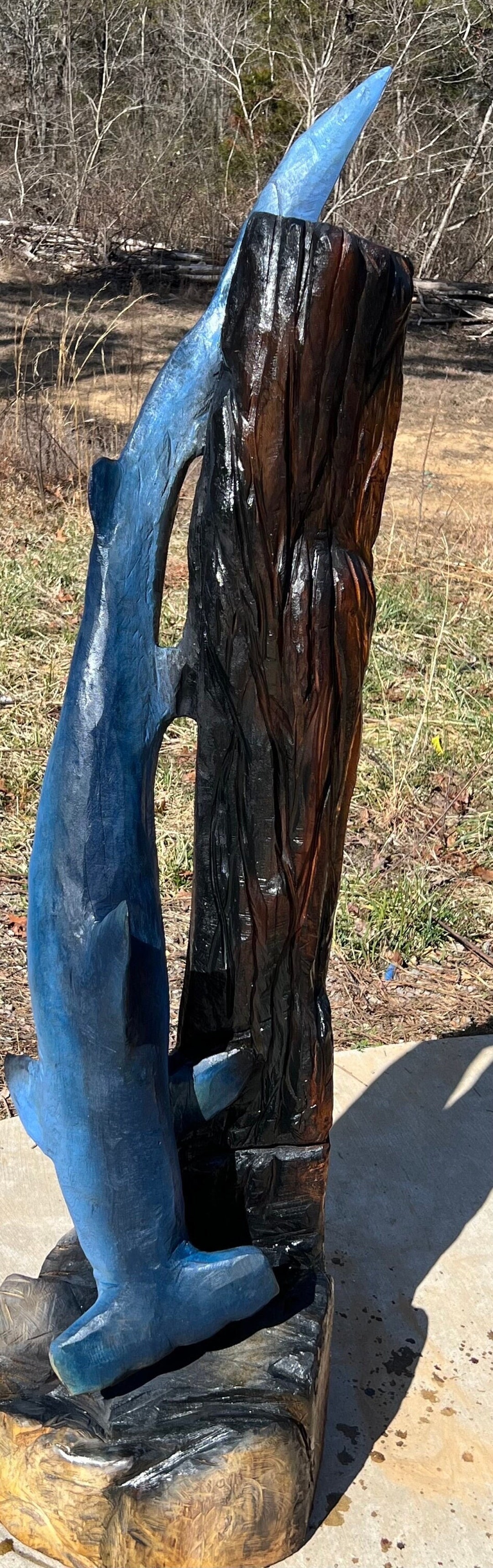 Hammerhead Shark Chainsaw Carving - Etsy