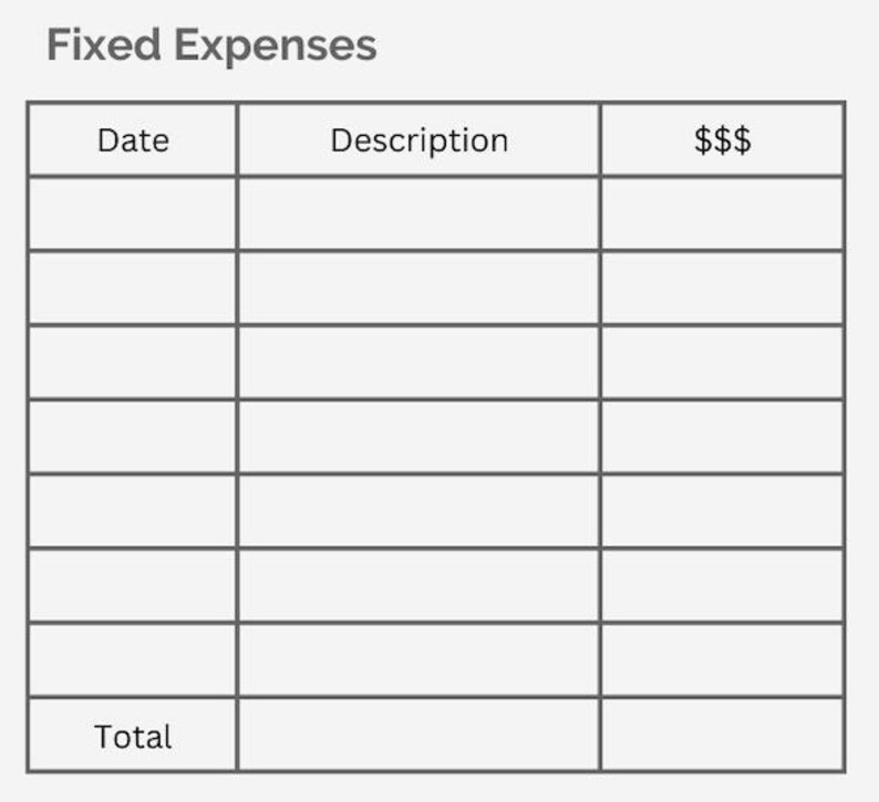 Monthly Budget Planner - Etsy