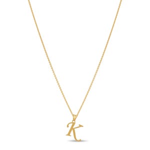 14ct Gold Initial K Pendant – Pendant Only - Etsy