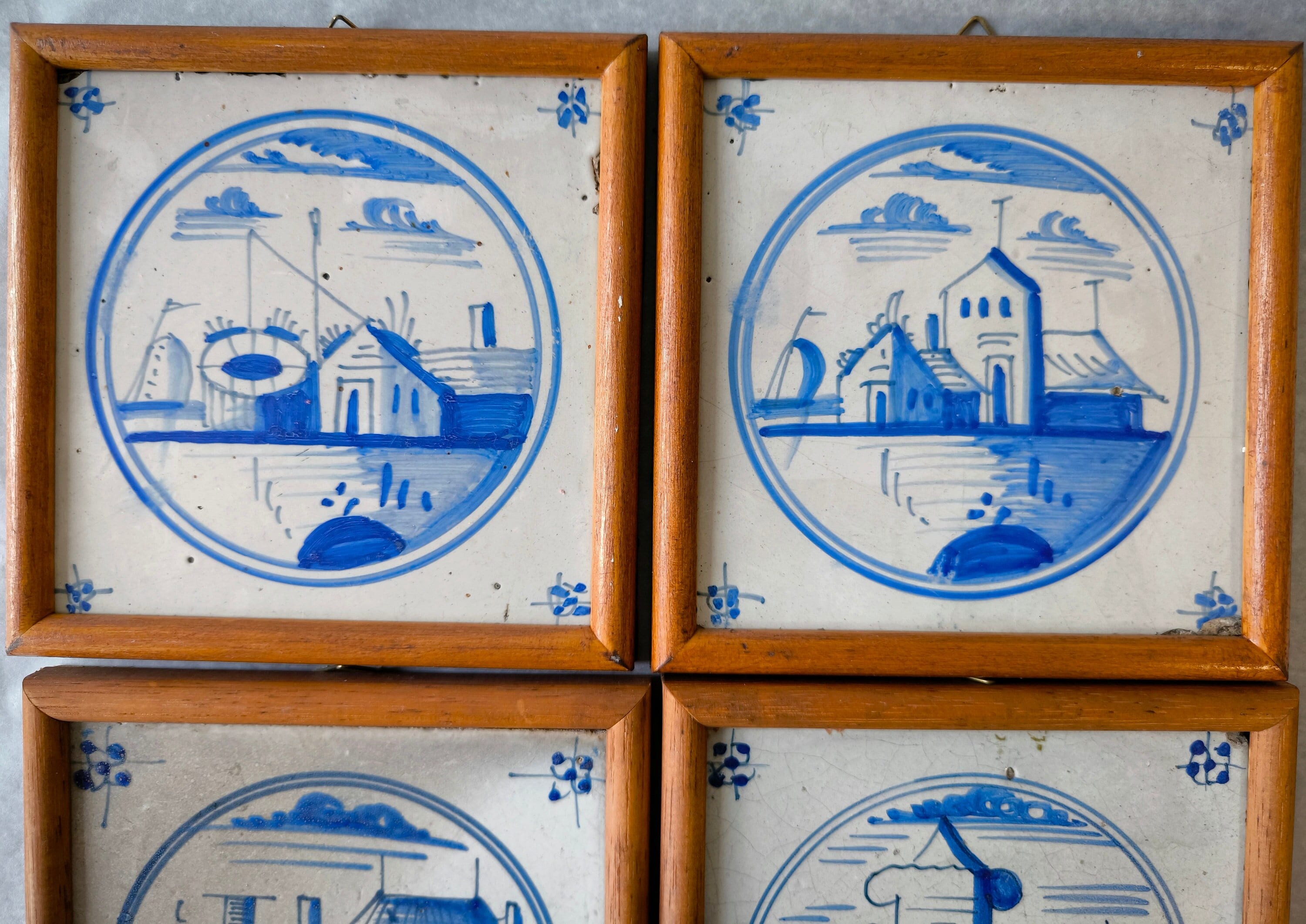 Antique 18th Century Delft Tile - Blue and White Tiles - Dutch Pottery ...