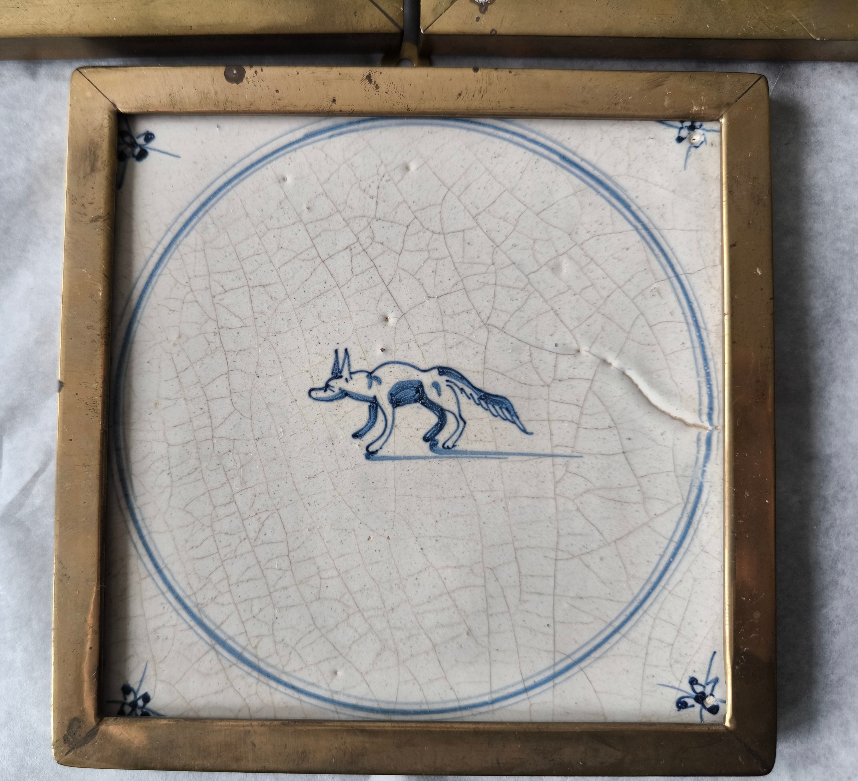 Antique 18th Century Delft Tile Blue and White Tiles Dutch Pottery ...