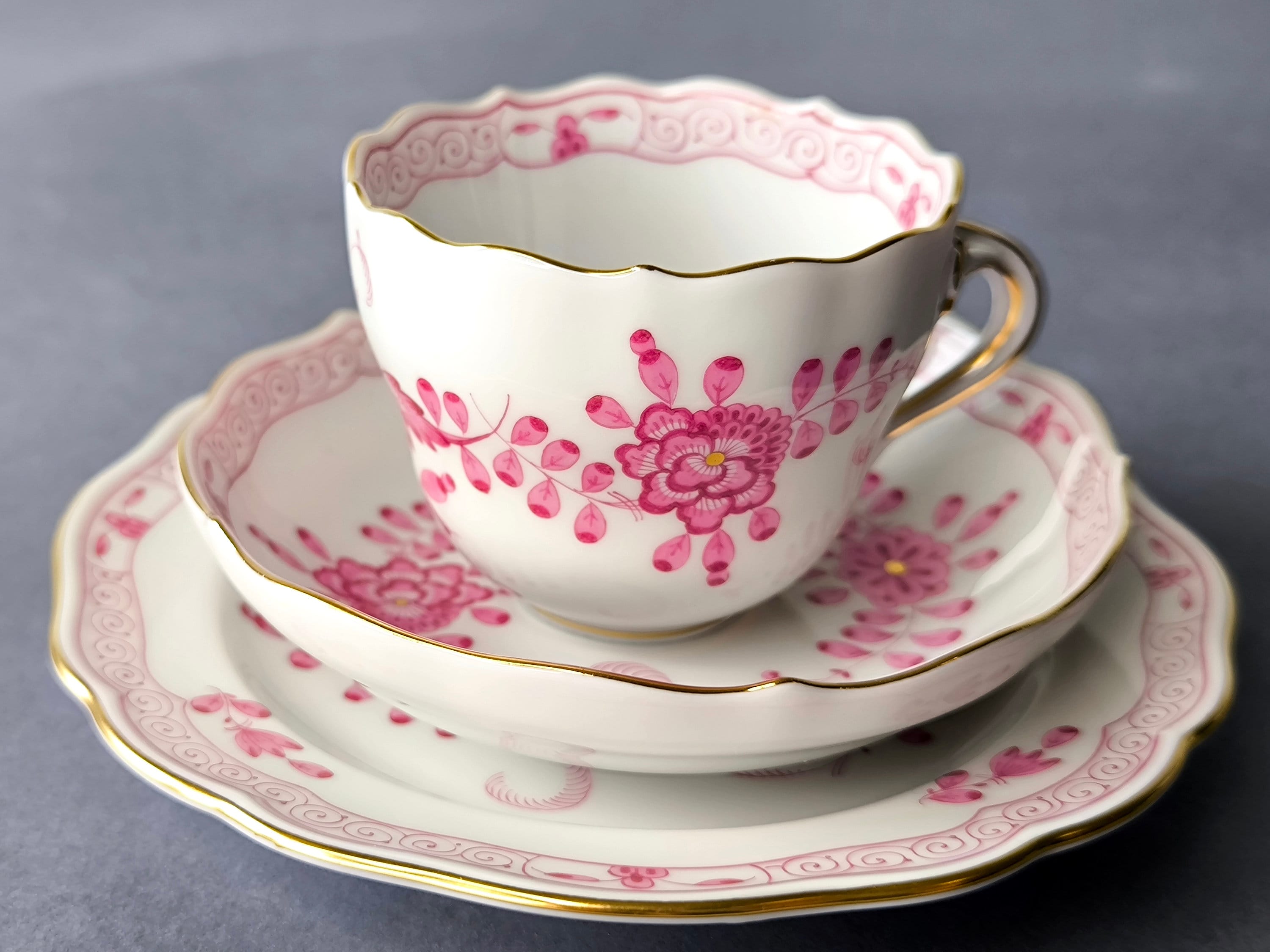 Meissen Coffee Set Blue Crossed Swords Coffee Cup With Saucer and Plate ...