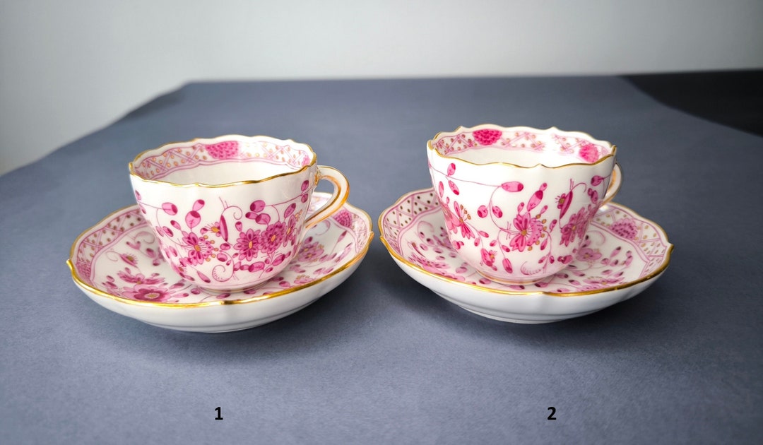 1 X Meissen Coffee Cup Blue Crossed Swords Coffee Cup With Saucer ...