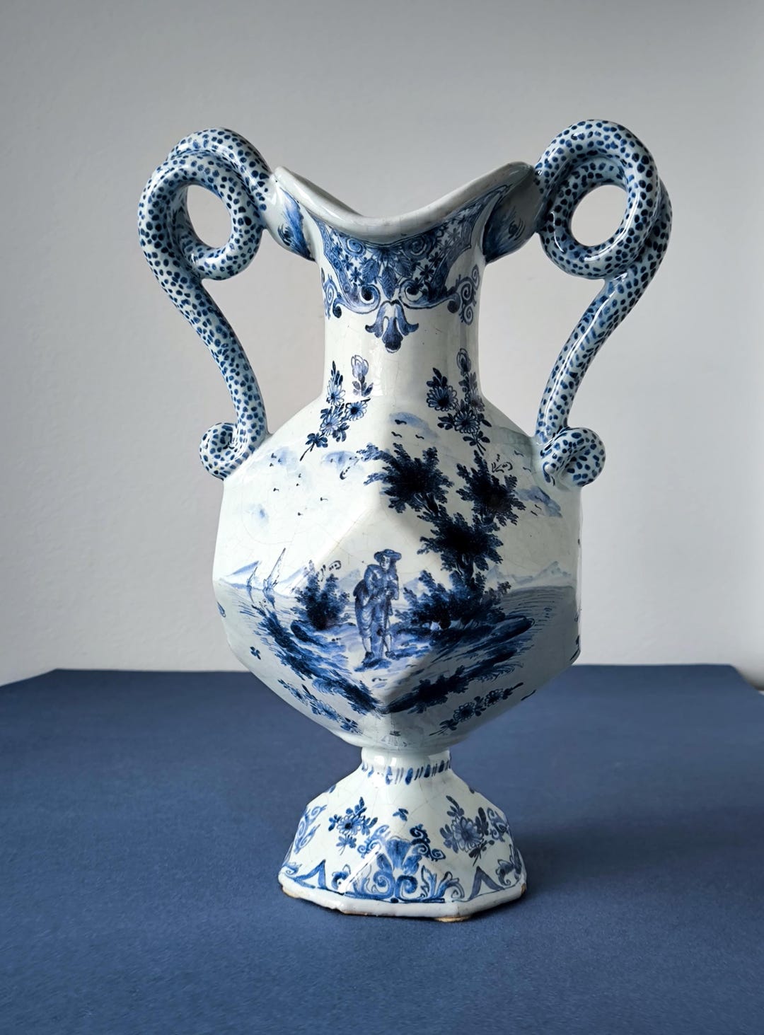 Rare Delft Vase C.1760 by Paulus Van Der Burgh, Antique Dutch Faience ...