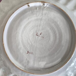 Antique 19th Century French Rouen Faience Plate, Hand-painted Floral ...
