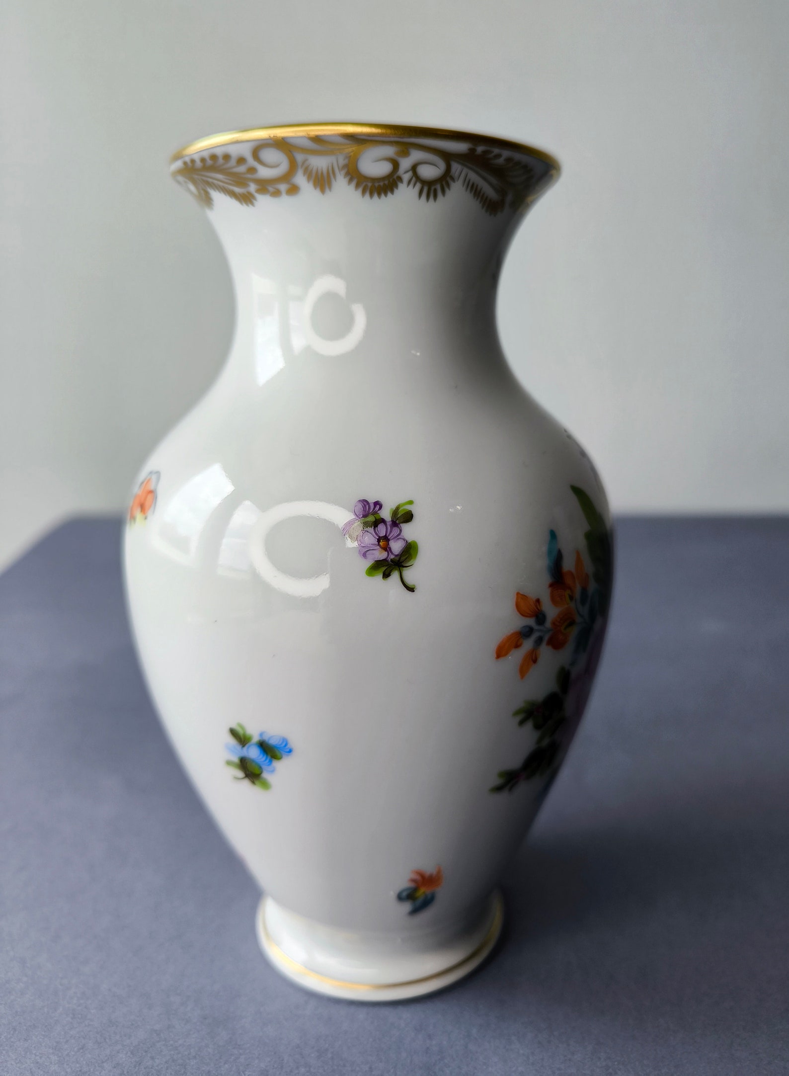 Herend Vase Handpainted Porcelain Floral Design for Luxury Home Decor ...