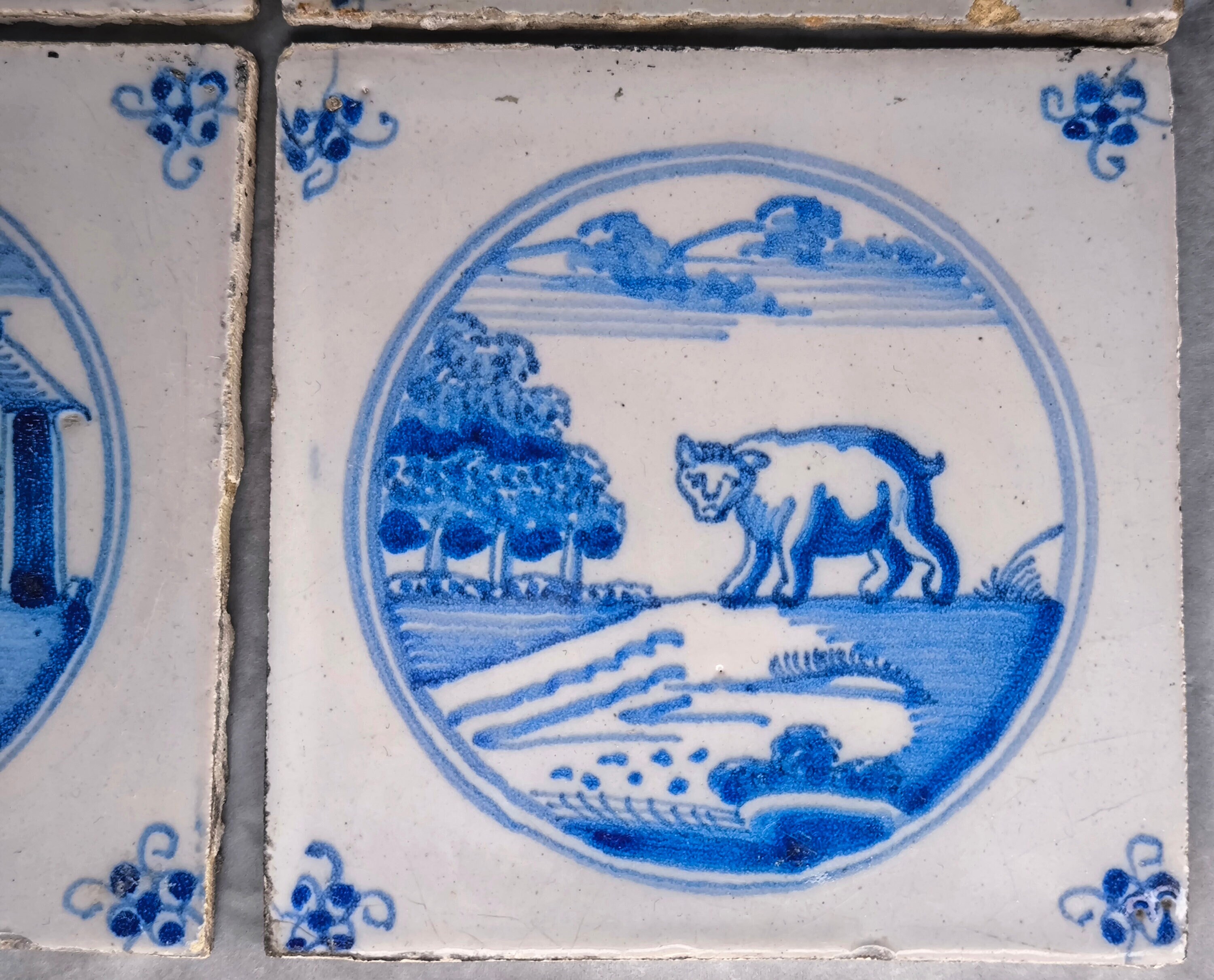 Antique 18th Century Delft Tile - Blue and White Tiles - Dutch Pottery ...