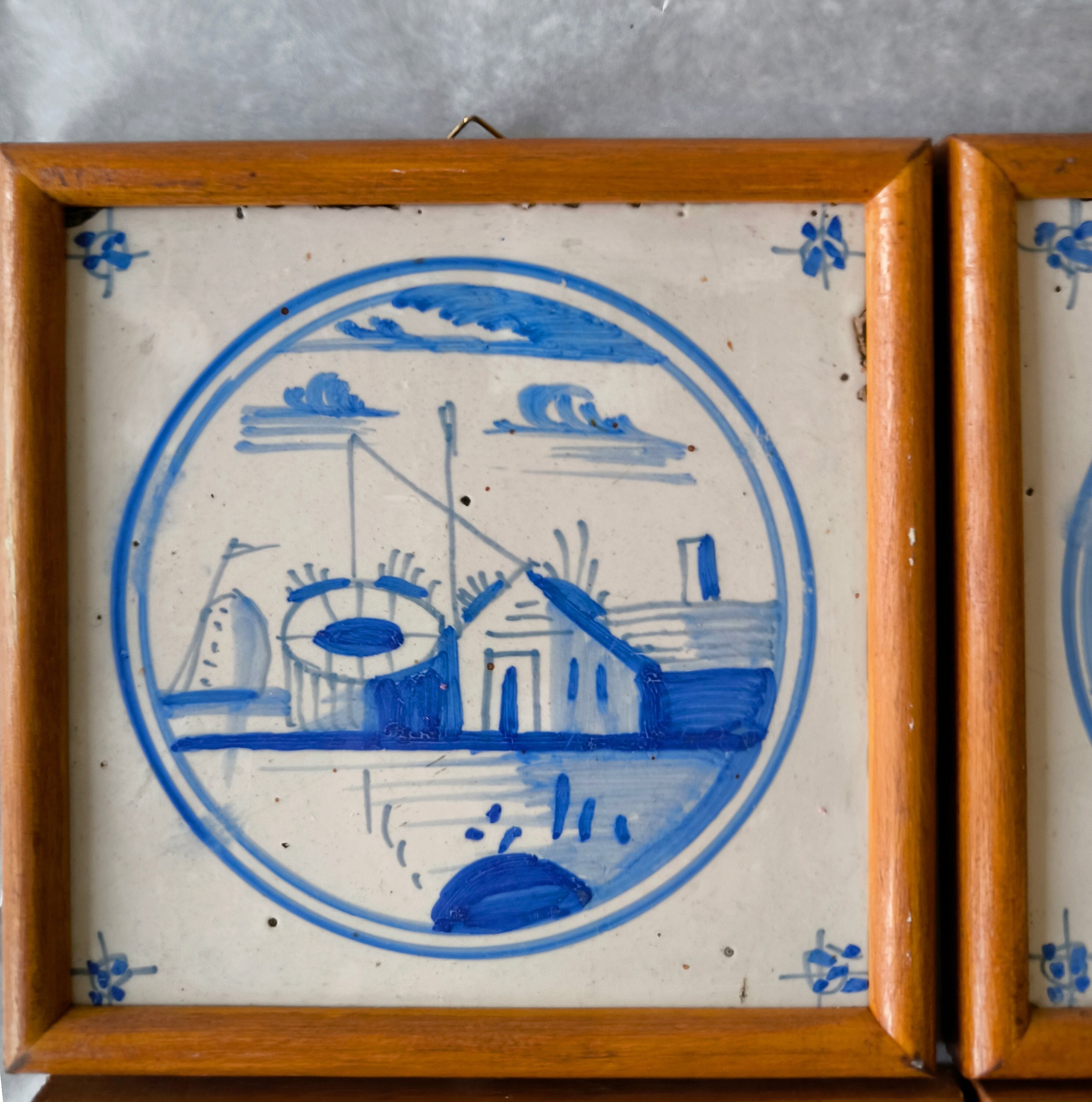 Antique 18th Century Delft Tile - Blue and White Tiles - Dutch Pottery ...