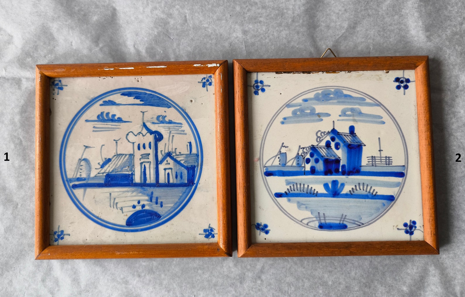 Antique 18th Century Delft Tile - Blue and White Tiles - Dutch Pottery ...