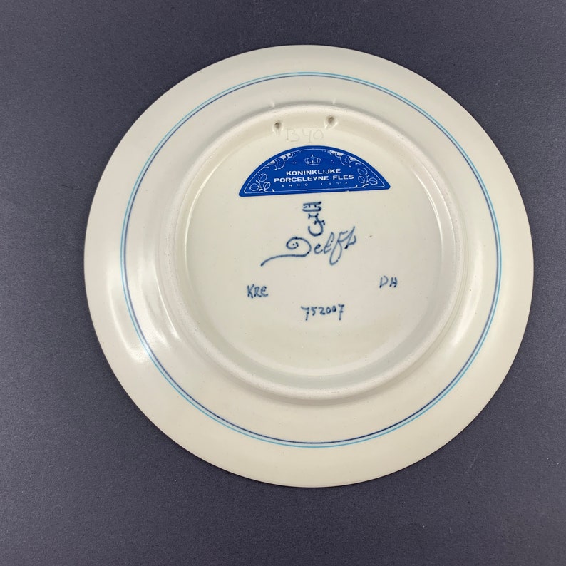 Royal Delft Polychrome Handpainted Plate 1988 - Collectible Delftware ...