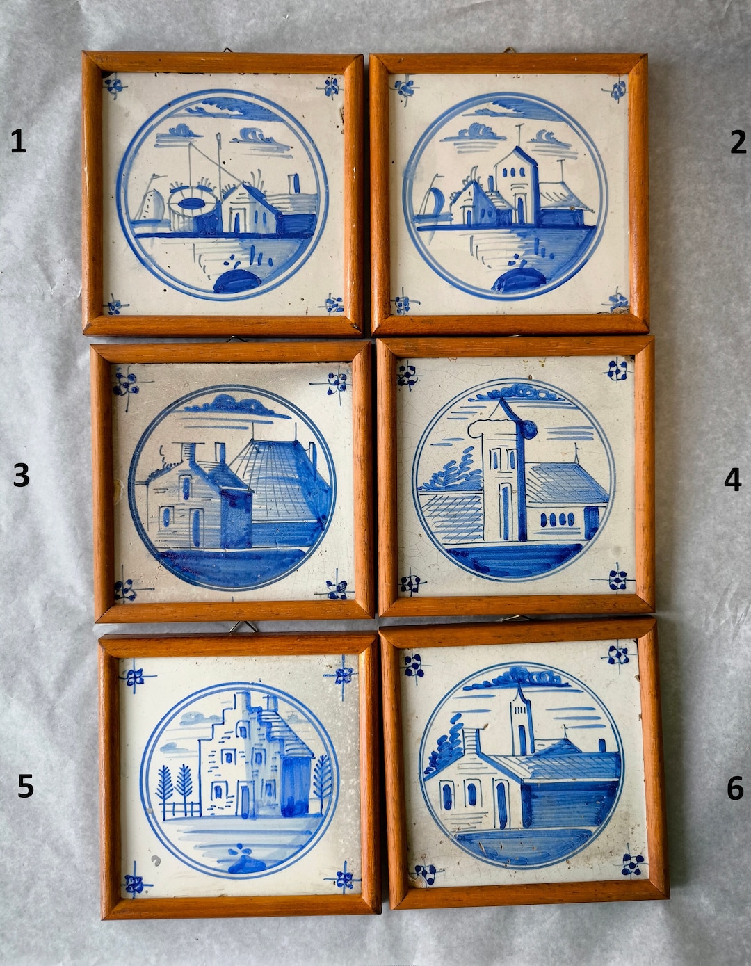 Antique 18th Century Delft Tile - Blue and White Tiles - Dutch Pottery ...