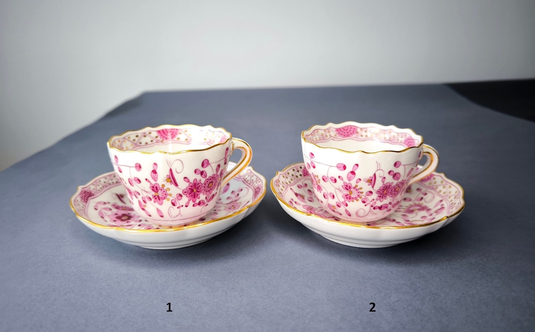 1 X Meissen Coffee Cup Blue Crossed Swords Coffee Cup With Saucer ...