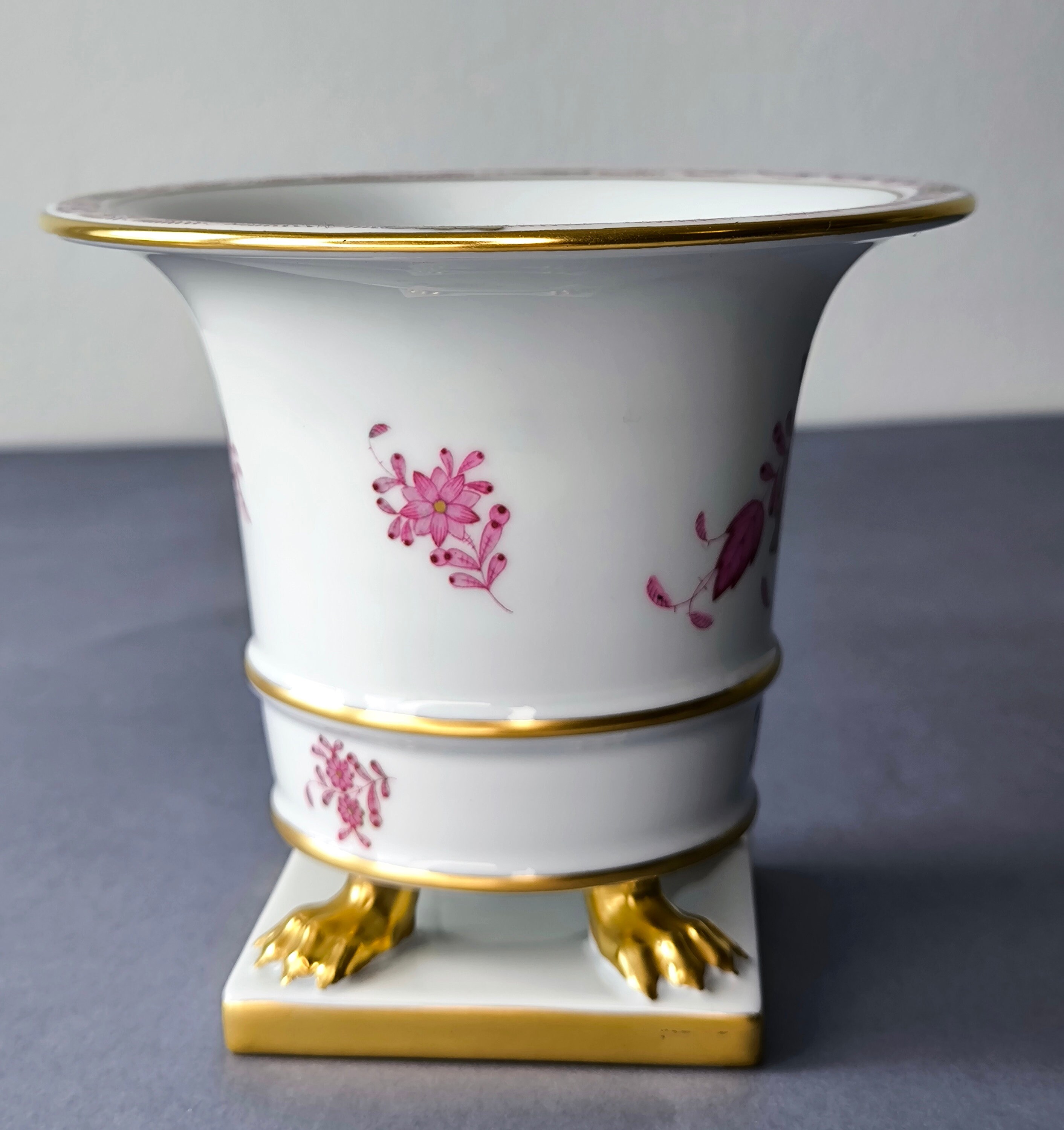 Herend Porcelain Empire Vase Handpainted Apponyi Vase, Herend Hungary ...