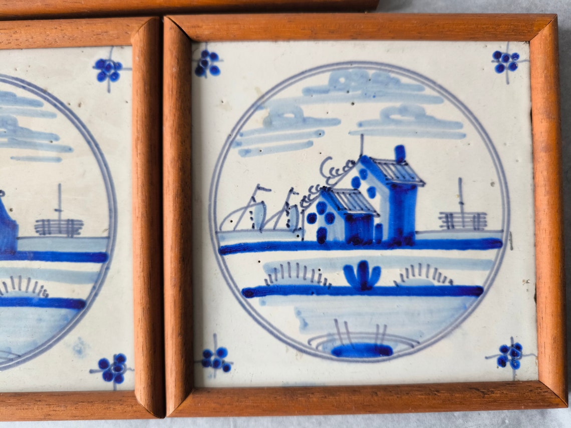 Antique 18th Century Delft Tile - Blue and White Tiles - Dutch Pottery ...