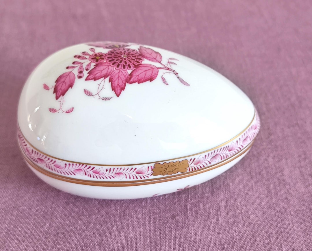Herend Trinket Box Raspberry APPONYI PURPLE, Handpainted Candy Box ...