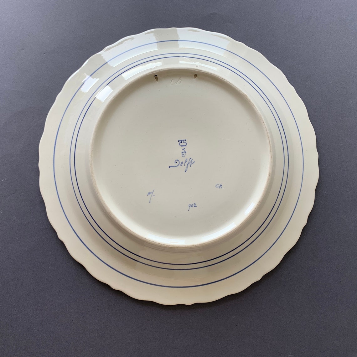 Royal Delft Blue Handpainted Plate 1966 - Collectible Delftware ...