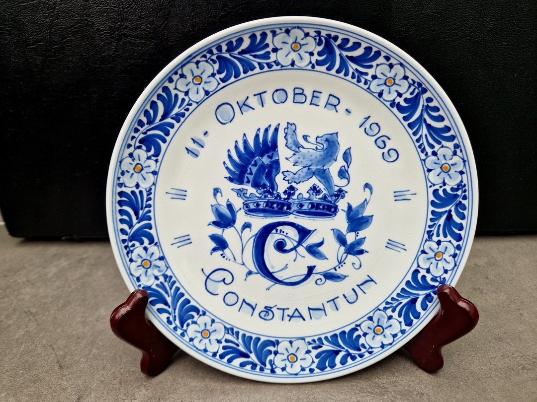 Authentic Royal Delft Blue Plate 1969- De Porceleyne Fles ...