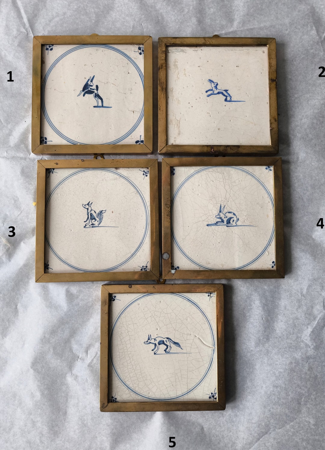 Antique 18th Century Delft Tile - Blue and White Tiles - Dutch Pottery ...