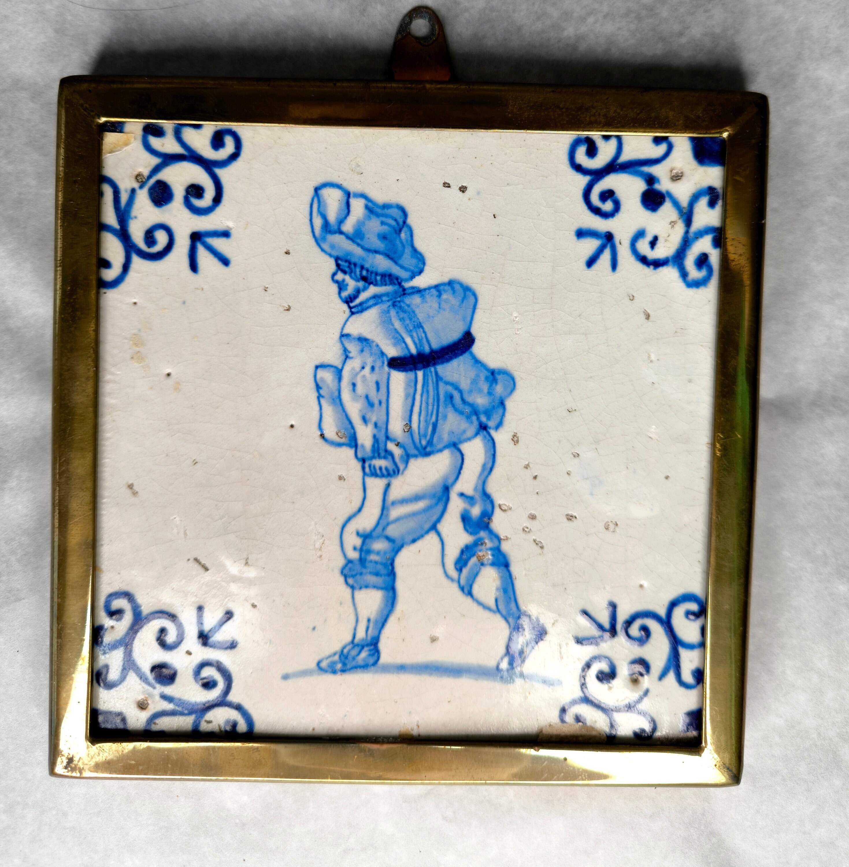 Antique 17th Century Delft Tile - Blue and White Tiles - Dutch Pottery ...