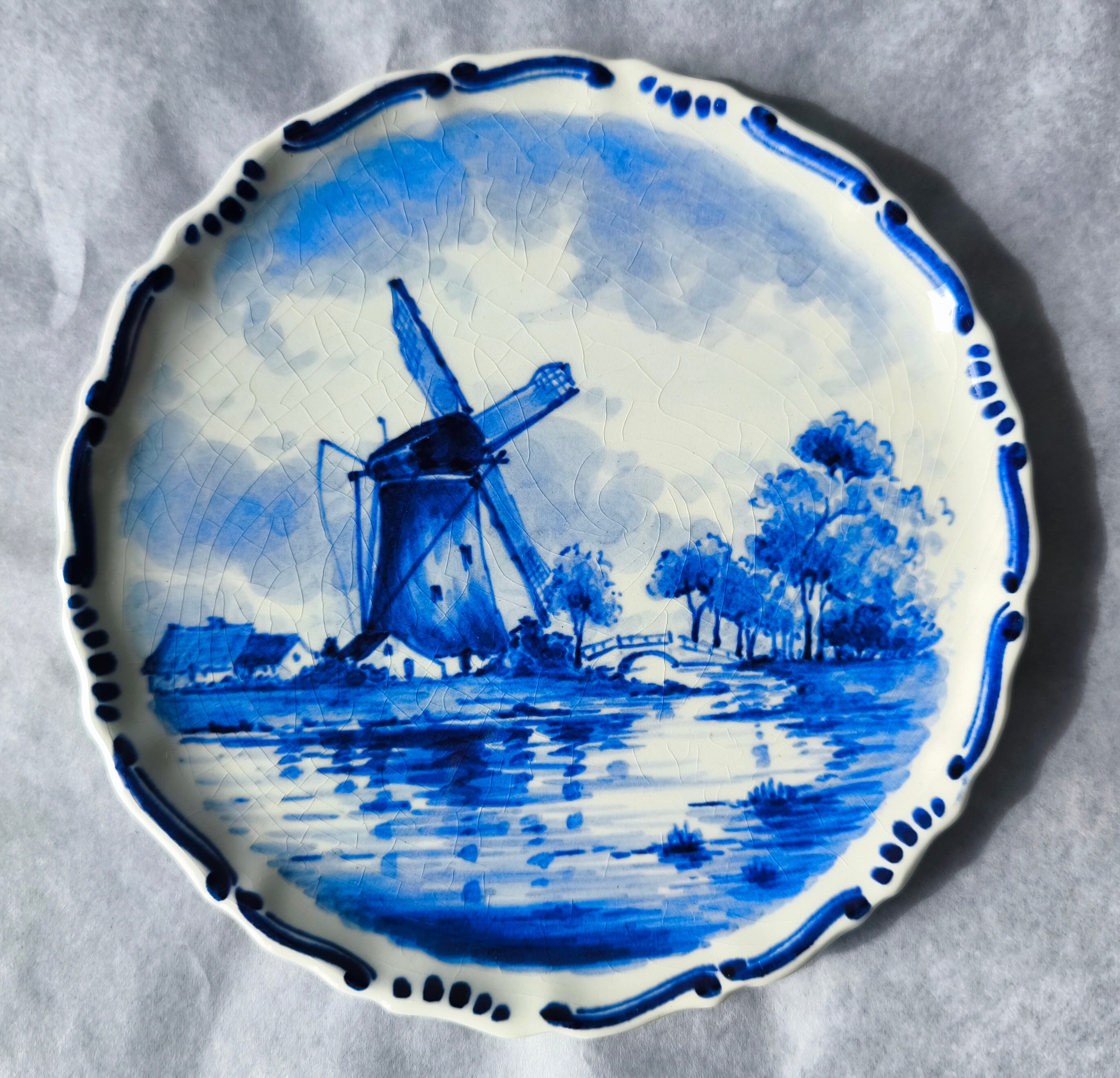 Royal Delft Blue Handpainted Plate 1962 Collectible Delftware Authentic ...