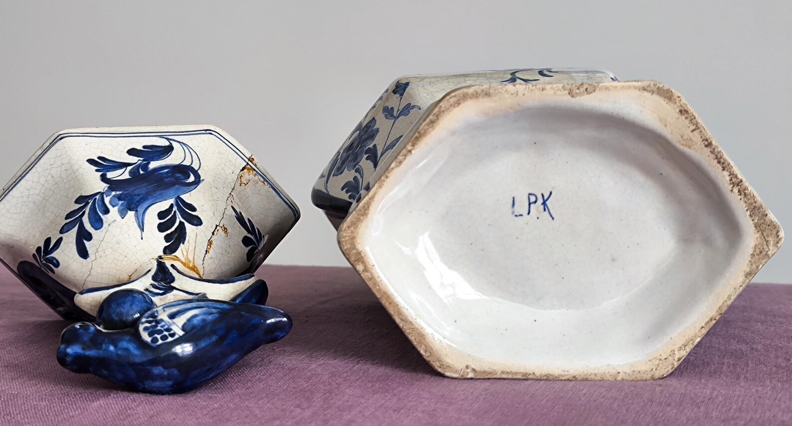 18th Century Delft Blue Vase by De Lampetkan LPK – Authentic Hand ...
