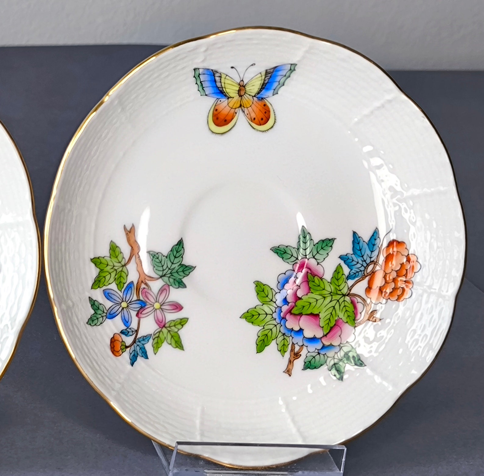 1 X Herend Handpainted Queen Victoria Plate, Herend Hungary Queen ...