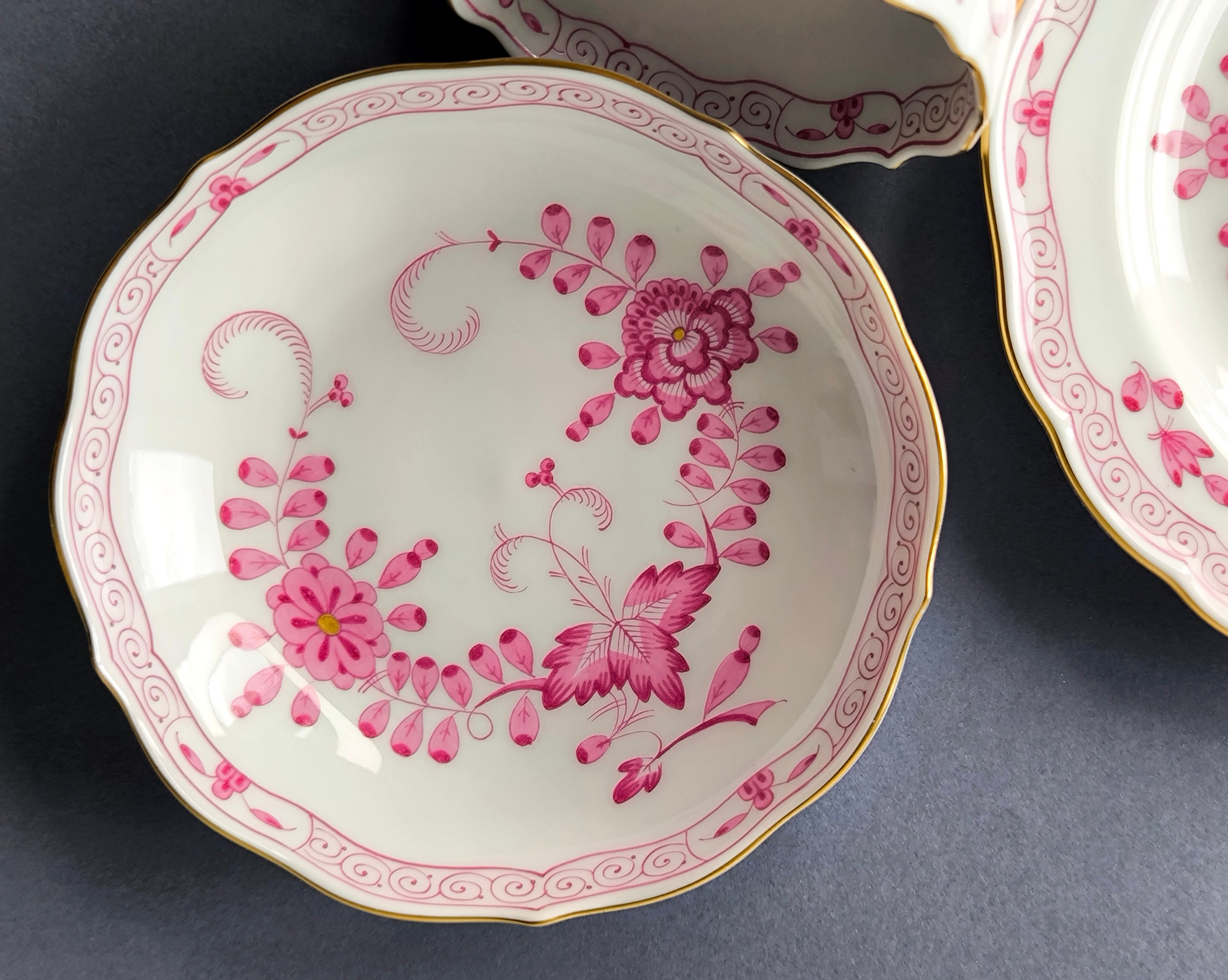 Meissen Coffee Set Blue Crossed Swords Coffee Cup With Saucer and Plate ...
