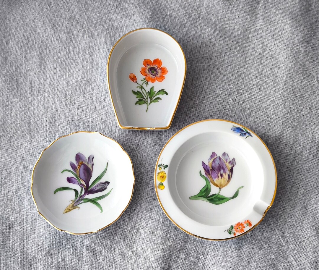 Meissen Set Floral Collection: Hand Painted Porcelain - Meissen Blue ...