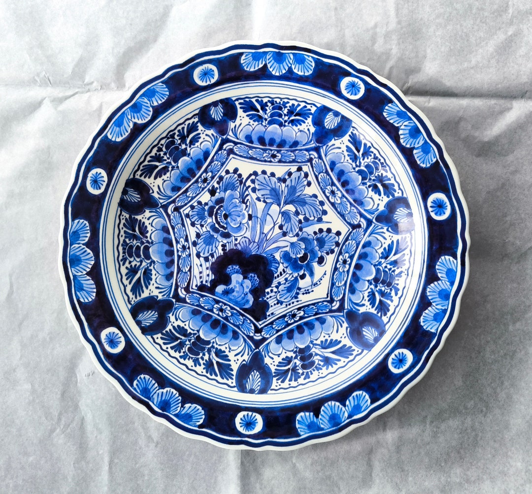 Royal Delft Blue Handpainted Plate 1969 - Collectible Delftware ...
