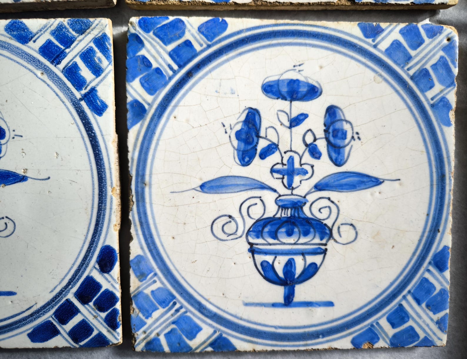 Antique 18th Century Delft Tile - Blue and White Tiles - Dutch Pottery ...