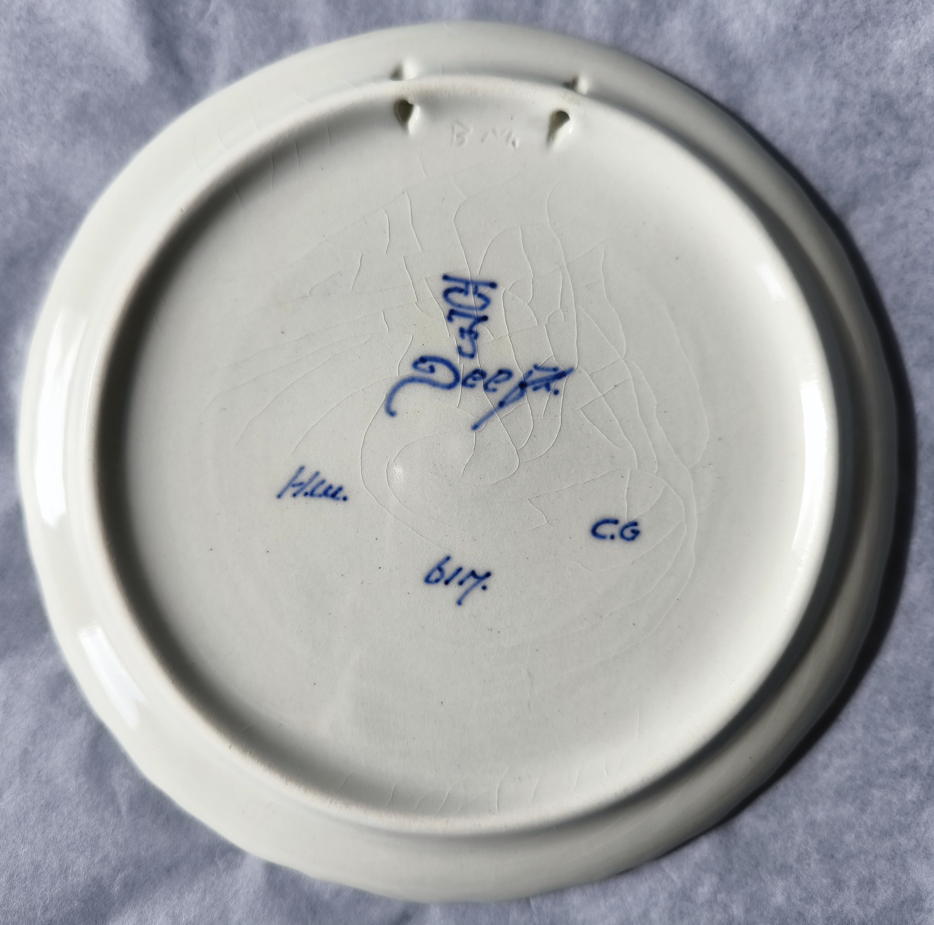 Royal Delft Blue Handpainted Plate 1962 - Collectible Delftware ...