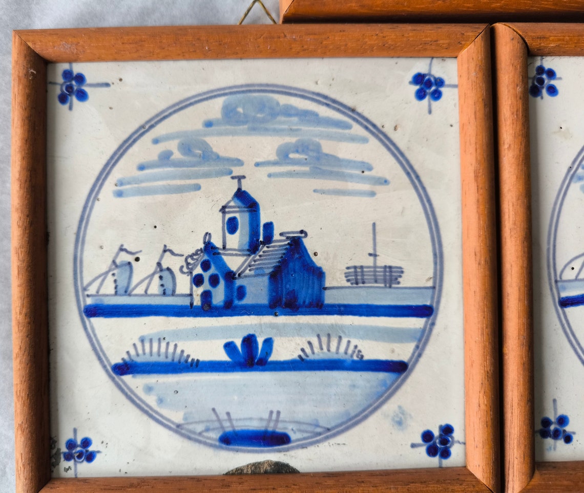 Antique 18th Century Delft Tile - Blue and White Tiles - Dutch Pottery ...