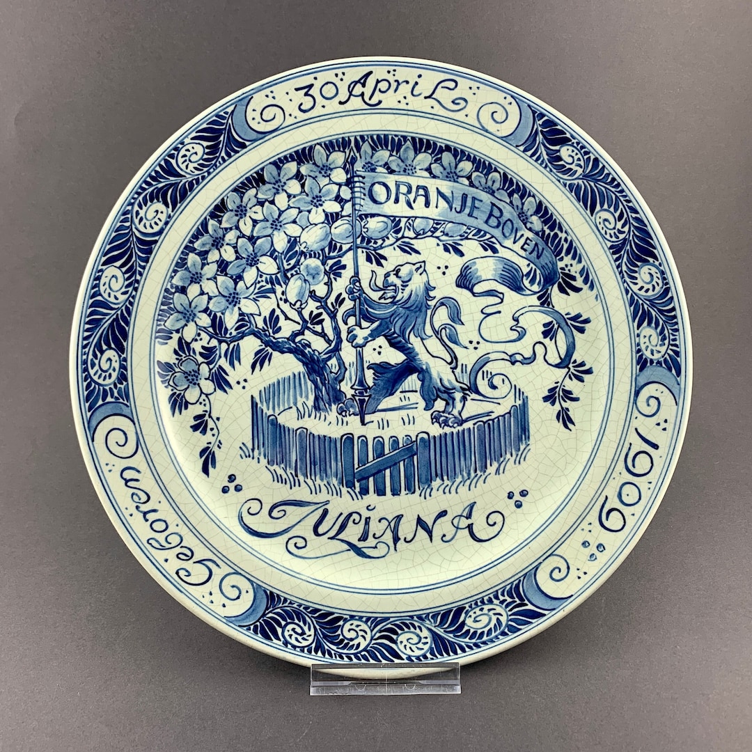 Authentic Royal Delft Blue Plate 1909 - De Porceleyne Fles ...