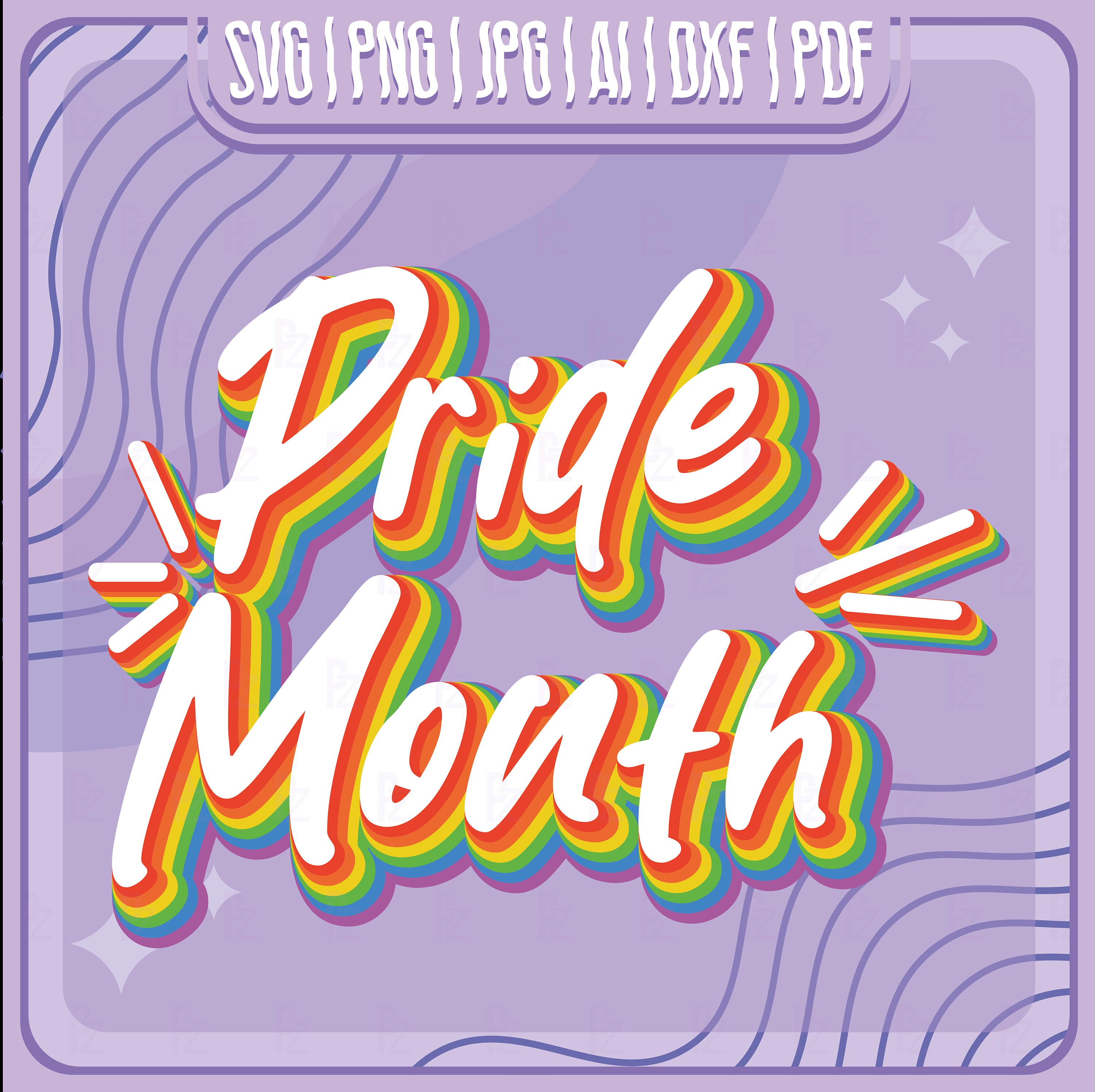 Pride Month SVG Printable Sticker Svg Lgbtq Friendly Svg Pride Svg ...