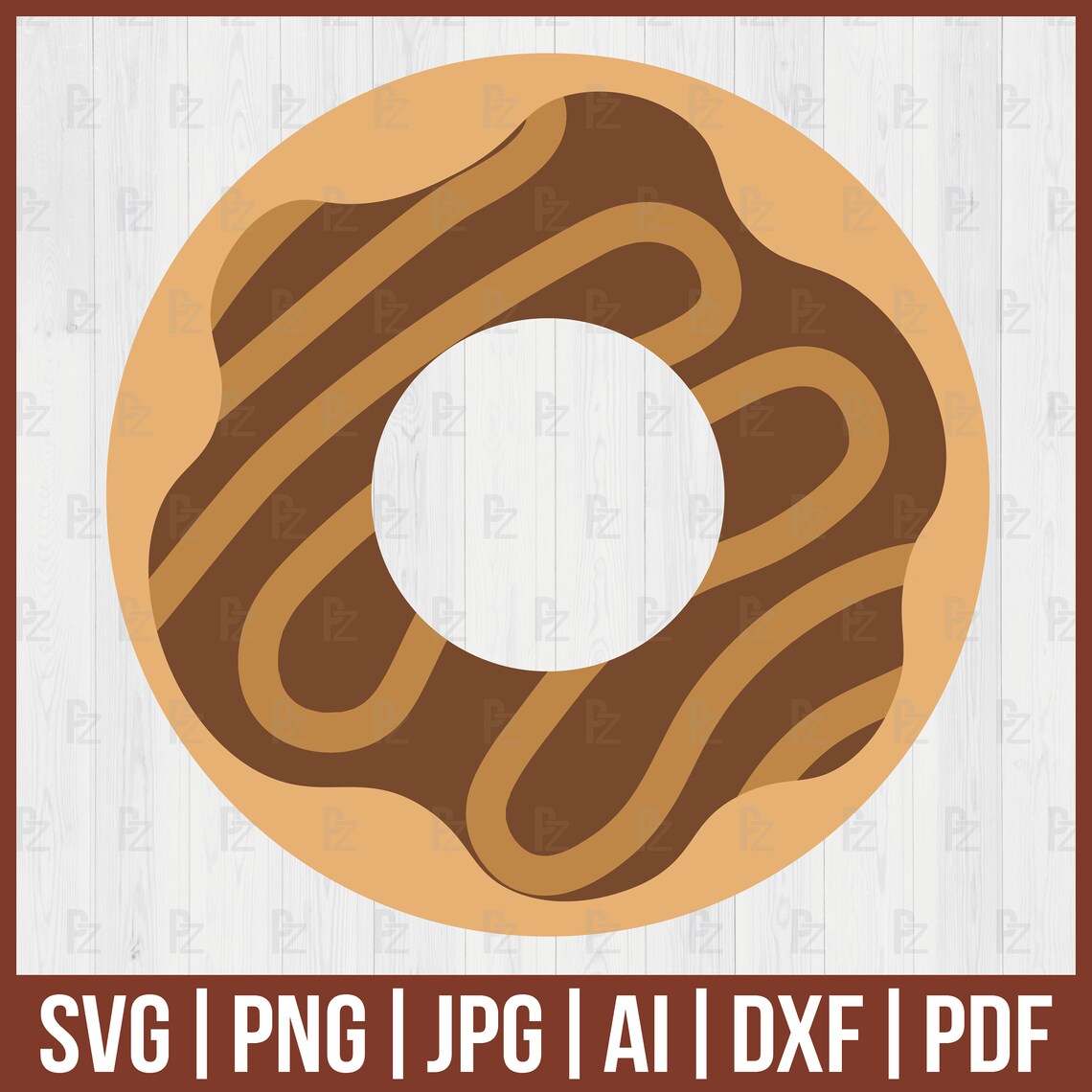 SVG Donut, Donut With Topping Vector and Clipart, Dxf, Pdf, Png, Jpg ...