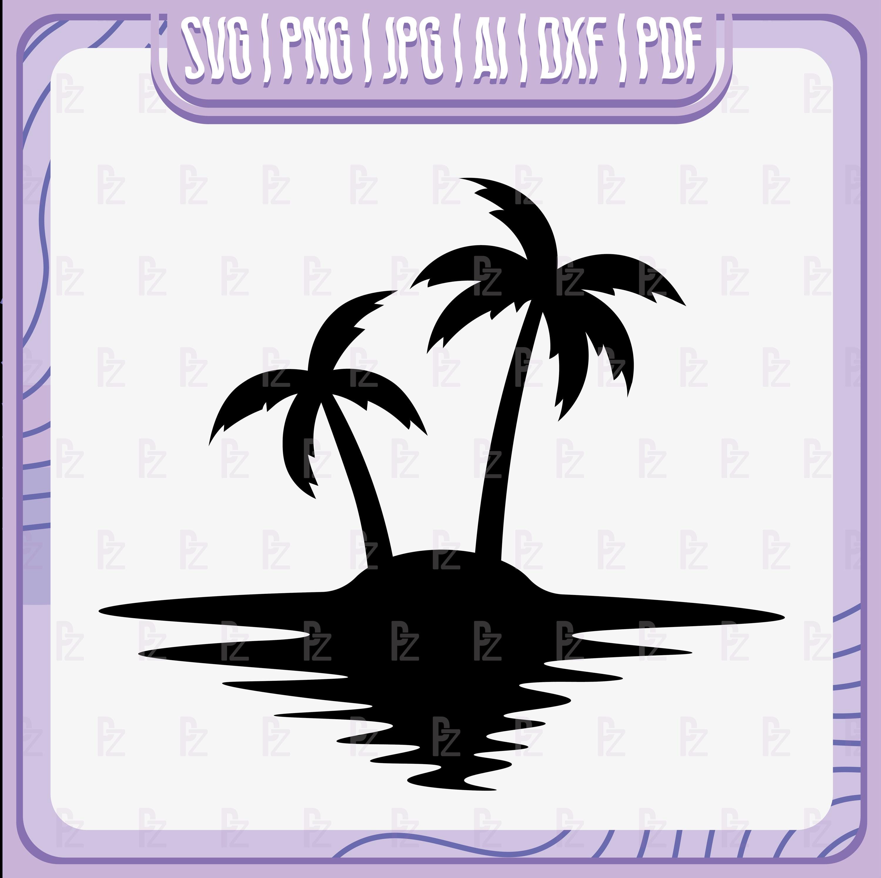 Palm Tree Svg Summer SVG Island and See Clipart Dream Holidays Svg Pdf ...