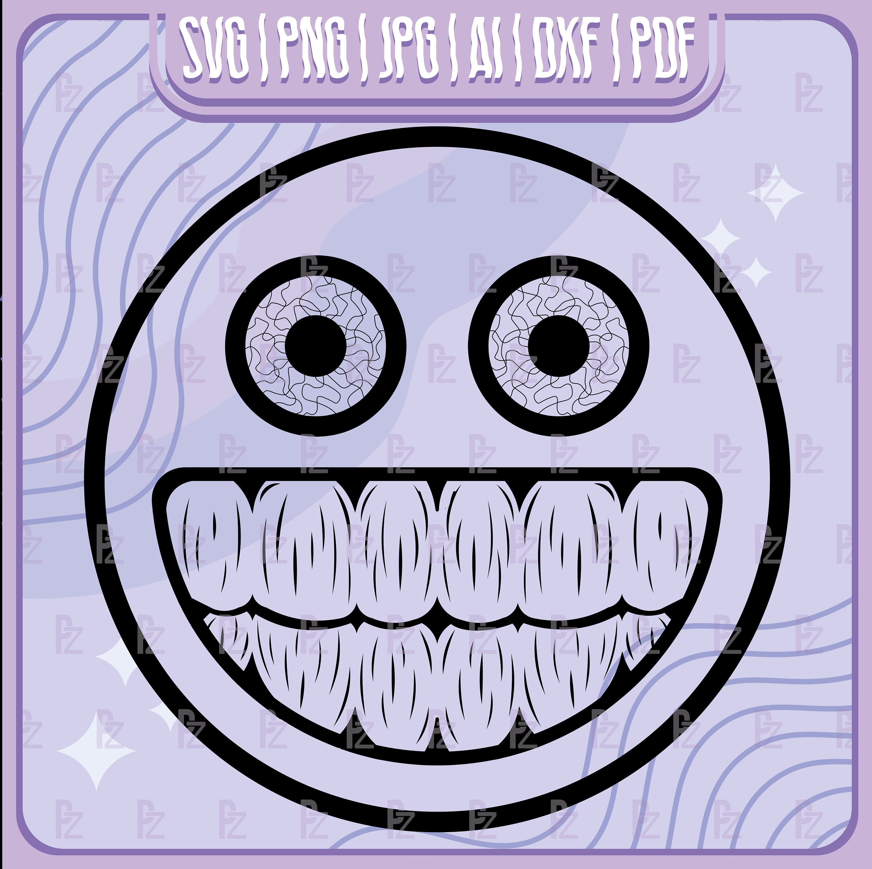 Creapy Smiley Face Svg High Smiley Svg Emoji Svg Svg Files for Cricut ...