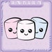 Kawaii Marshmallow SVG Cute and Kawaii Svg Marshmallow Clipart Instant ...